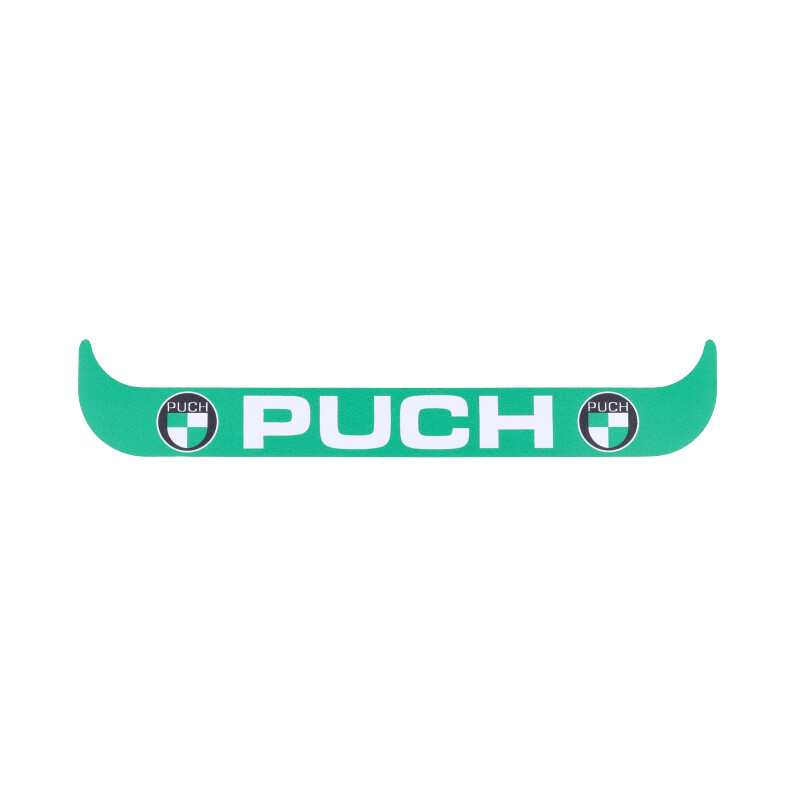 Aufkleber Kennzeichenhalter Breit Puch Logo Grün - JMPB Teile