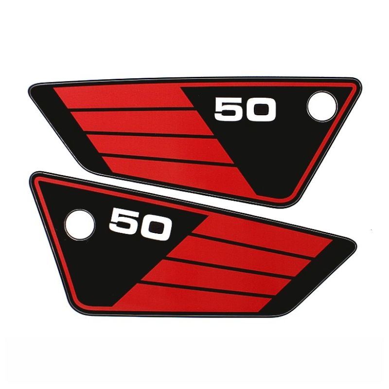 Seitenteilaufkleber Yamaha FS1 3E9 Rot/Schwarz - JMPB Teile
