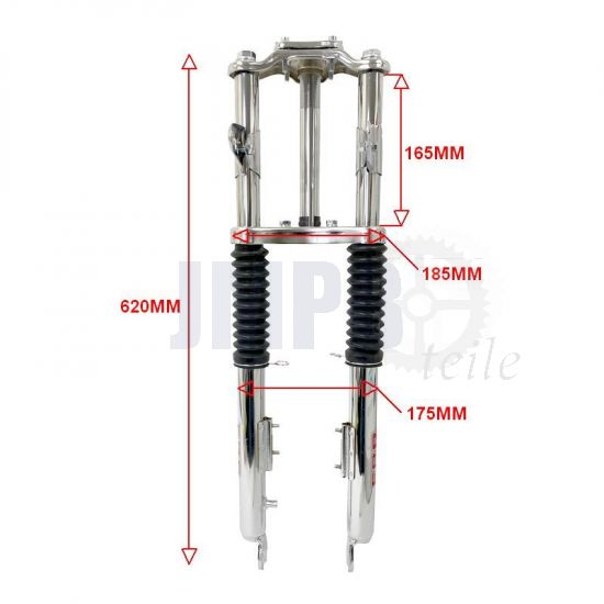 Gabel Tomos A3/A35 Chrom EBR - JMPB Teile